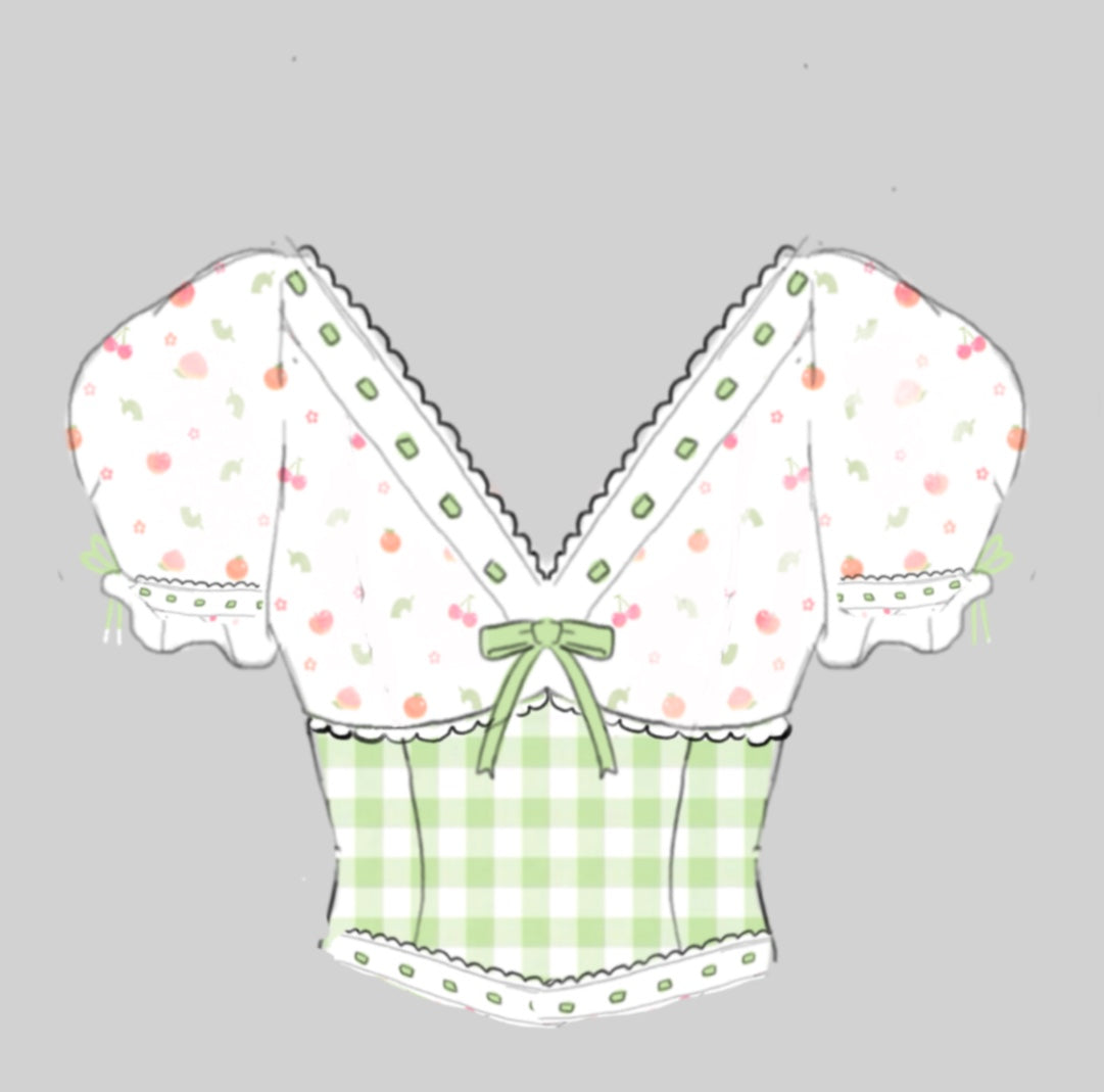 Isabelle Corset Top – Cloudy Day